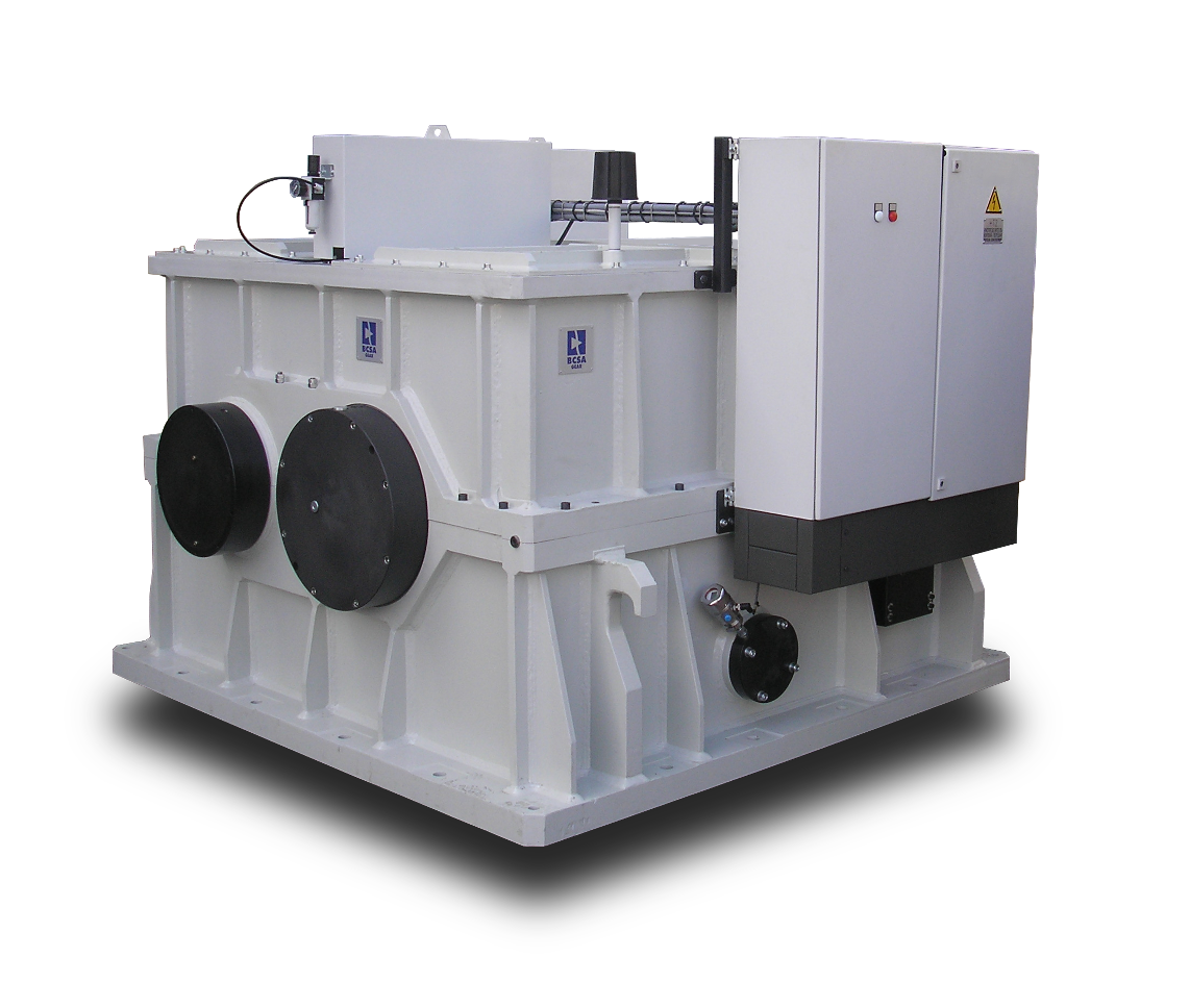 Speed increaser for plane turbine balancing machine, 10MW 6,500 rpm ...